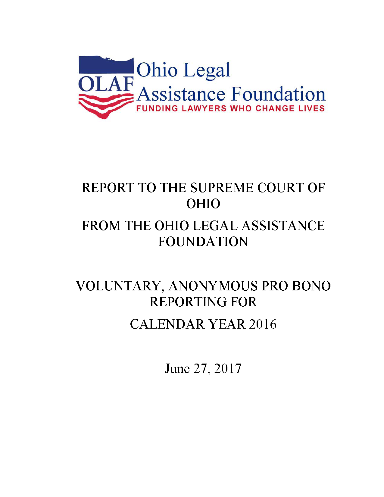 Voluntary Pro Bono Reports – Ohio Access to Justice Foundation